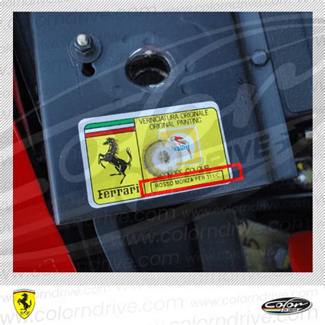 Find My Ferrari Color Code Color N Drive