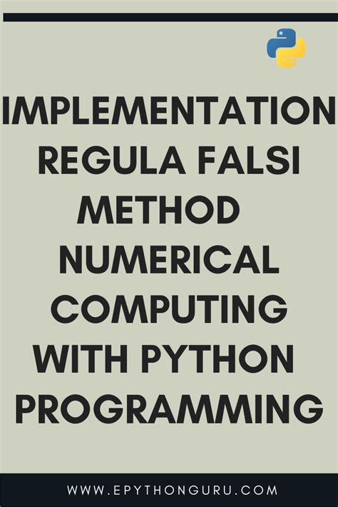 Python Numerical Methods Artofit