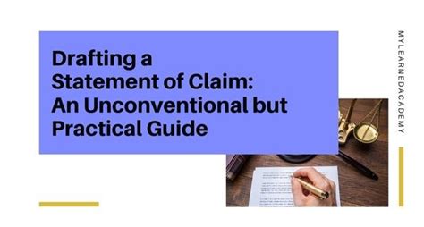 Drafting A Statement Of Claim An Unconventional But Practical Guide