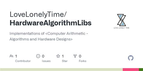 Github Lovelonelytimehardwarealgorithmlibs Implementations Of