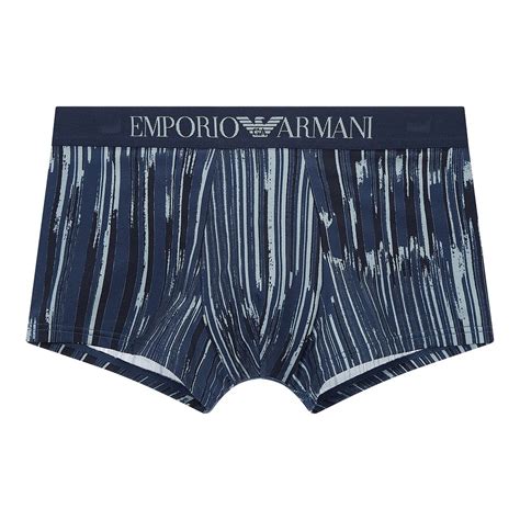 Emporio Armani Underwear엠포리오 아르마니 언더웨어 남성 프론트 로고 밴딩 패턴 마이크로 드로즈 Si