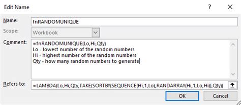 Excel Custom Function To Return Unique Random Whole Numbers A Accounting
