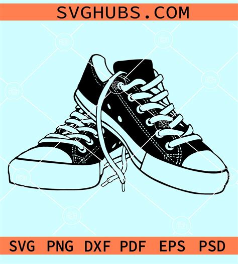 Converse Chucks Svg Converse Shoe Svg Chucks Svg Converse Chuck Taylors Svg