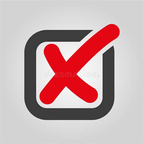 The Check Icon Checkmark And Checkbox No Voting Symbol Stock Vector Illustration Of Accept