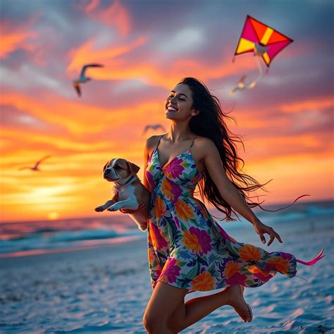 Beauty And The Beach 😍😍😍 Stunning Hispanic Woman Soars
