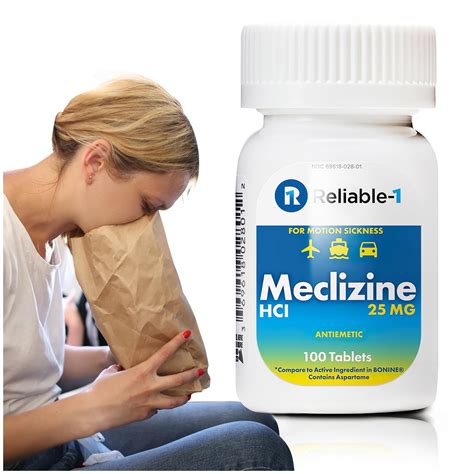 Reliable 1 Laboratories Meclizine Hcl 25mg 100 Tablets 1 Bottle In Bahrain Whizz Motion