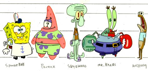 Spongebob Characters Redesign By Festerboi1964 On Deviantart