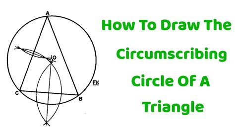 How To Draw The Circumscribing Circle Of A Triangle Geometrical Construction Engineering