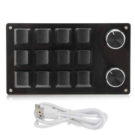 Sucie One Handed Programmable Macro Keyboard 12 Key Rgb Mini