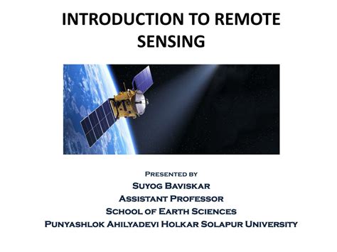 Ppt Overview Of Remote Sensing Principles History And Applications Powerpoint Presentation