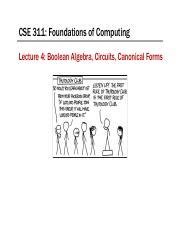 Lecture04 Booleanalgebra Pdf CSE 311 Foundations Of Computing