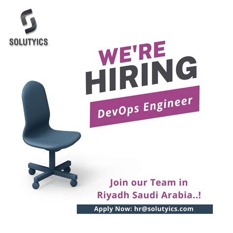 Solutyics On Linkedin Devopsengineer Hiring Techjobs Riyadhjobs Joinourteam Solutyics