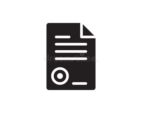 Note Icon Vector Sign Paper Message Or Document Page Stock Vector Illustration Of Portfolio