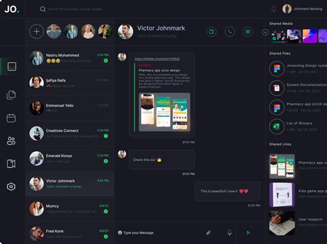 Messenger Dashboard By Nanzing Johnmark On Dribbble