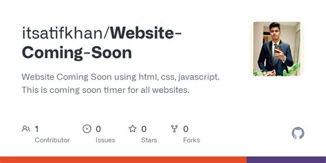 GitHub Itsatifkhan Website Coming Soon Website Coming Soon Using