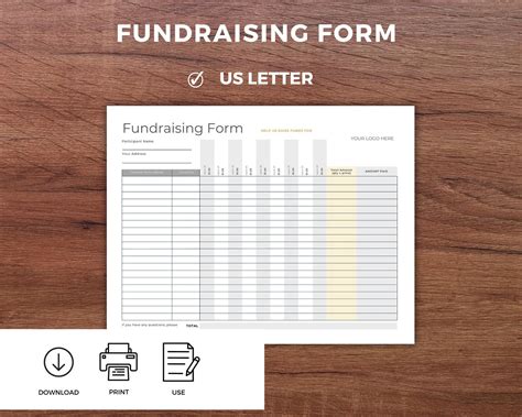 Editable School Fundraiser Order Form Template Digital Download Etsy