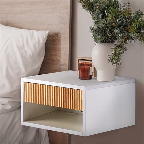 Jonathan Y Elise Soft Close Tambour Drawer And Cable Hole White Light