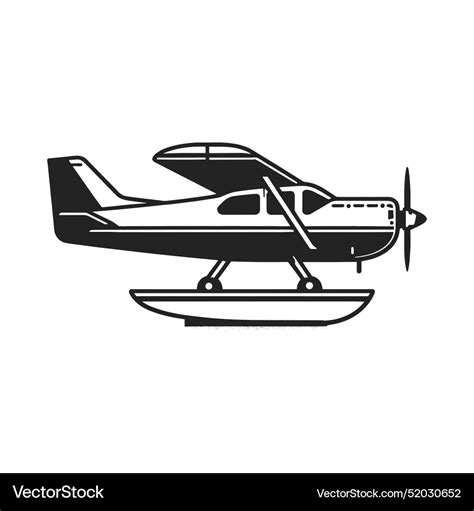 Float Plane Royalty Free Vector Image Vectorstock