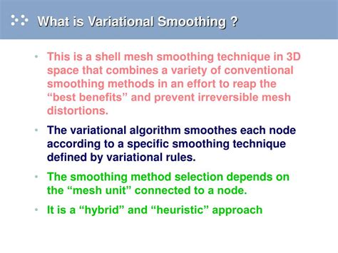 Ppt Mesh Smoothing Challenges In The Industry Powerpoint Presentation
