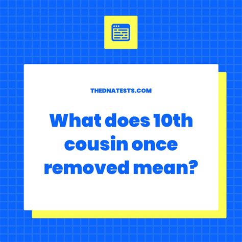 What Does Once Removed Mean In Genealogy At Darnell Johnson Blog