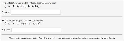Solved 47 Points A Compute The Infinite Discrete