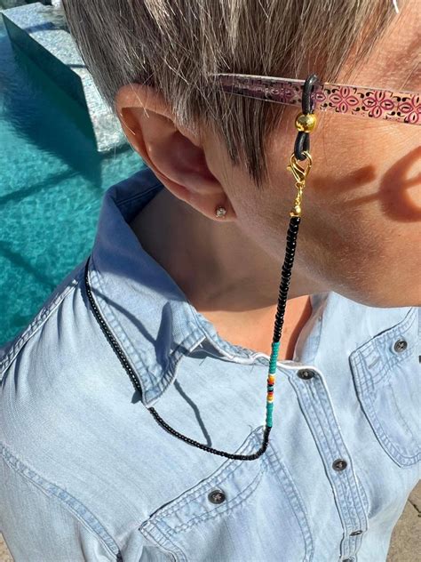 Native American Eyeglass Chain Southwestern Jewelry T For Her Beaded Jewelry Festival Etsy