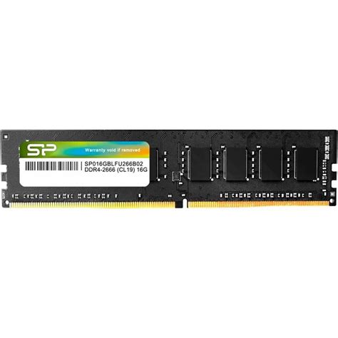 Sp016gblfu266x02 Ram Ddr4 1x 16gb Dimm 2666mhz Silicon Power