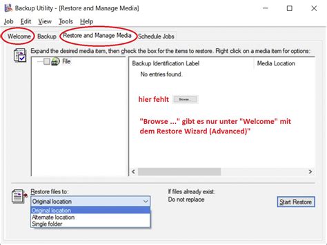 Ntbackup Datei Restore Aus Alten Bkf Dateien Auf Aktuellem Windows Deskmodder De