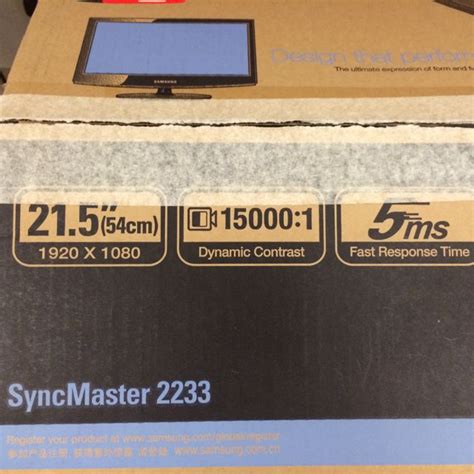Samsung monitor SyncMaster 2233, Health & Nutrition, Health Monitors ...