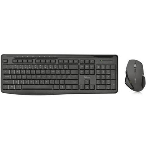Trust Toetsenbord Qwerty Spaans Draadloos Evo Wireless Keyboard Mousewith Siloent Keys Back