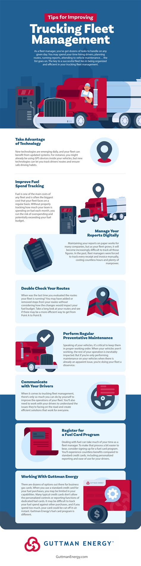 Tips For Improving Trucking Fleet Management Guttman Energy