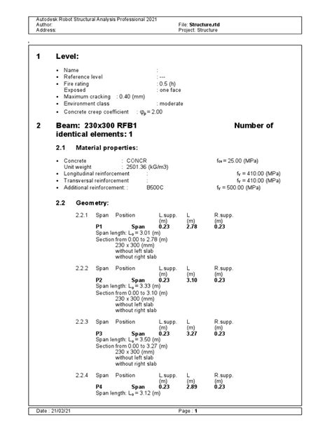 Structural Calculation Sheet Example Pdf Building Technology