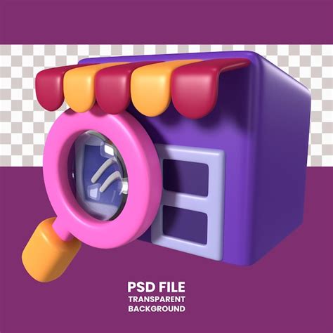Premium Psd Product Search 3d Illustration Icon