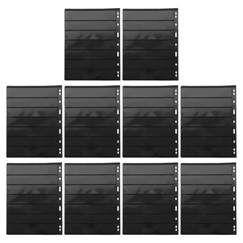 Cochlous 10 Sheets Of Loose Leaf Classification Stamp Storage Pouches