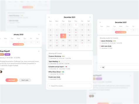 Free Events Calendar Modal Uibits By Ryan Barry On Dribbble