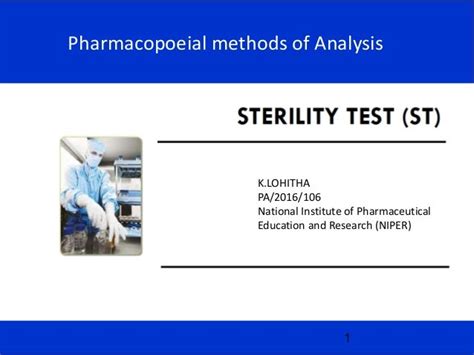 Sterility Tests