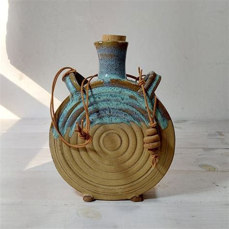 Ceramic Flask Etsy