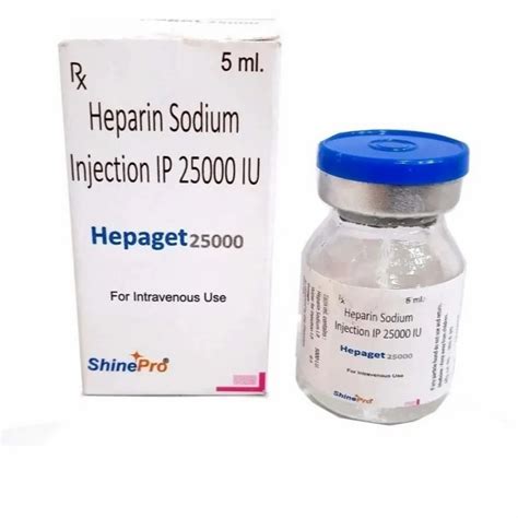 Hepaget Heparin Injection 5000 Iu 5 Ml Vial At ₹ 350 Vial In Nagpur