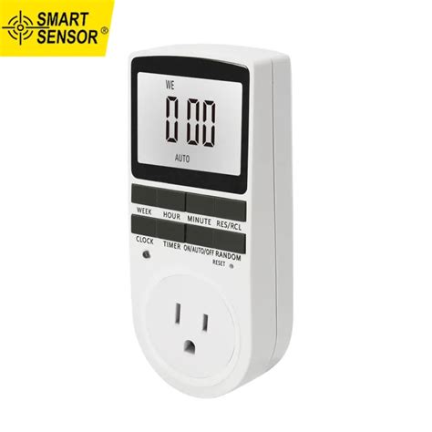 Smart Sensor Digital Timer Switch Socket Digital Electronic Timer Switch Lcd Display Plug In