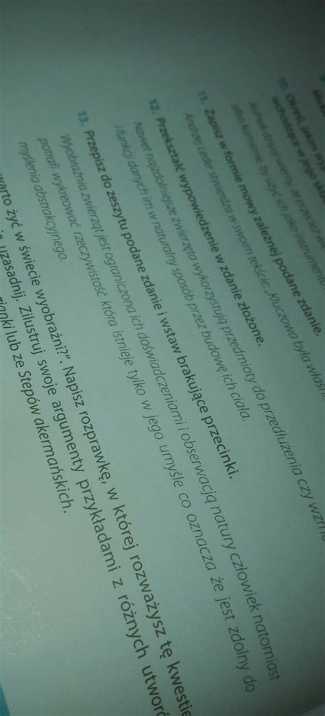 Przepisz do zeszytu podane zdanie i wstaw brakujące przecinki zadanie Brainly pl