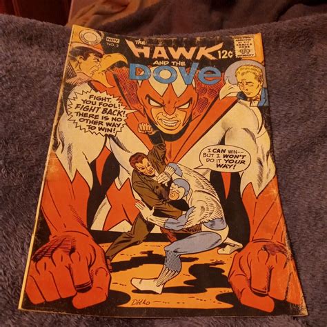 Hawk And Dove 2 1968 Dc Comics Silver Age Steve Ditko Superhero Team Classic Comic Books