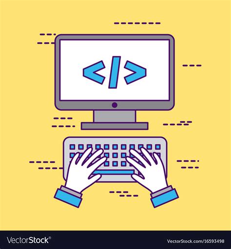 Development Computer Codes Royalty Free Vector Image