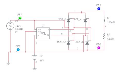 Thyristor Controlled Rectifier Multisim Live