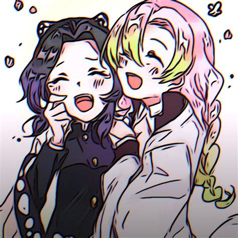 Mitsuri X Nezuko Pegatina Sticker Demon Slayer Kimetsu No Yaiba Sticher S Artofit