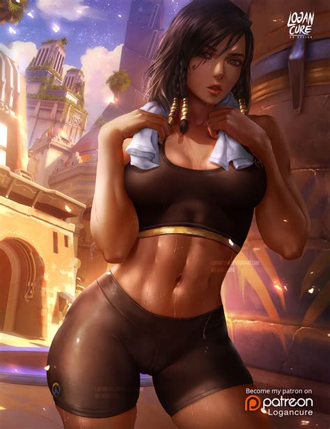 Wallpaper Logan Cure Underwear Pharah Overwatch Towel 1500x1950