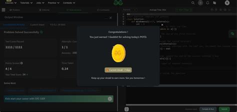 Kasthuri Ayyappan On Linkedin Geeksforgeeks Problemsolving Tech Codingjourney Geekbit