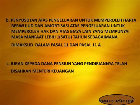 Ppt Biaya Biaya Yang Boleh Dikurangkan Dari Penghasilan Bruto Wajib