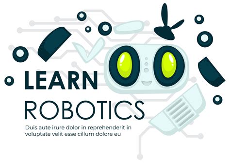 Learn Robotics Courses Or Classes Promo Poster 17757476 Vector Art At
