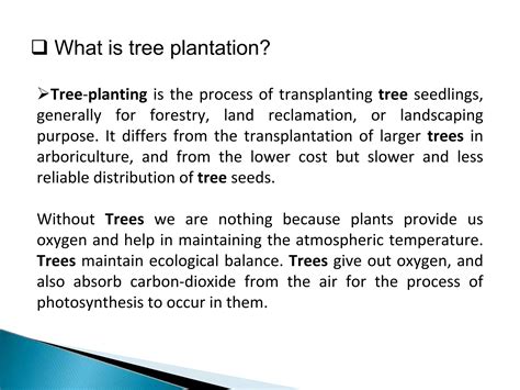 TREE PLANTATION PPTX