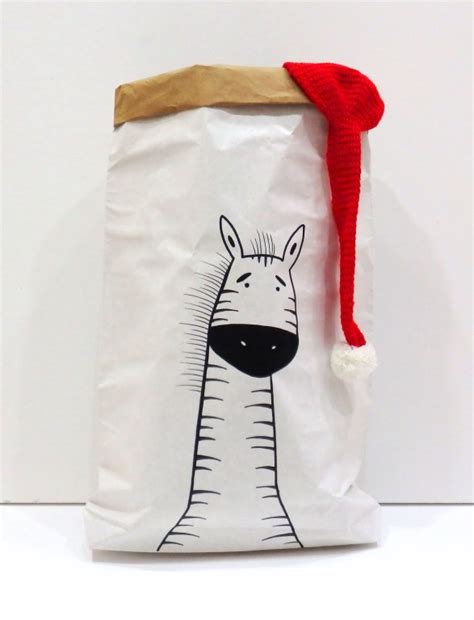 χάρτινος σάκος αποθήκευσης Ζέβρα για το παιδικό δωμάτιο